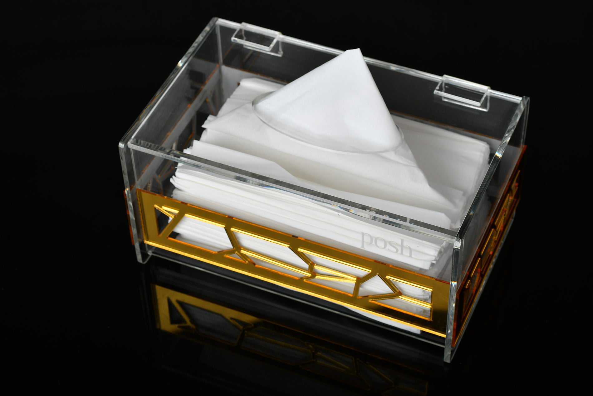 Gold Tissue box – posh