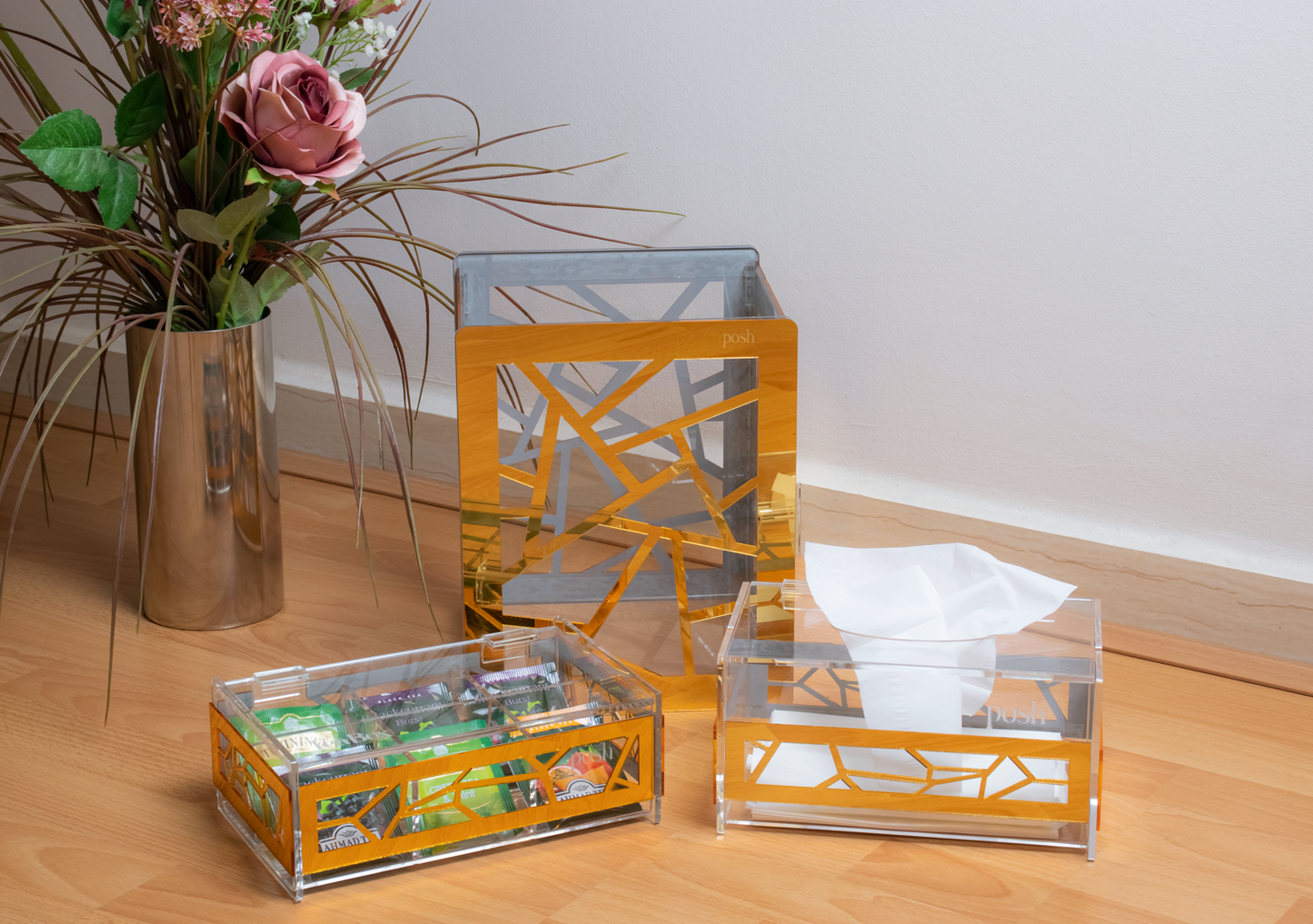 gold tea box – posh