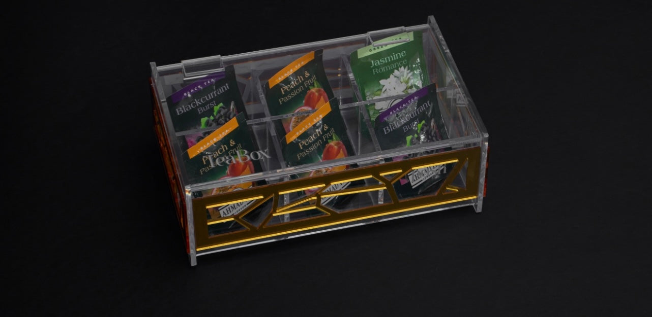 gold tea box – posh